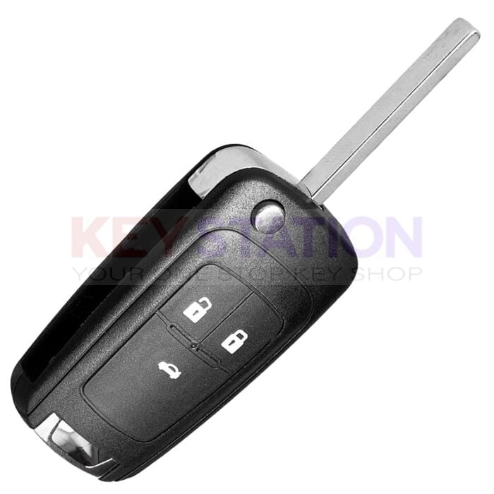 Vauxhall (Opel) Astra J 3 Button Flip remote Repair Case - Keystation